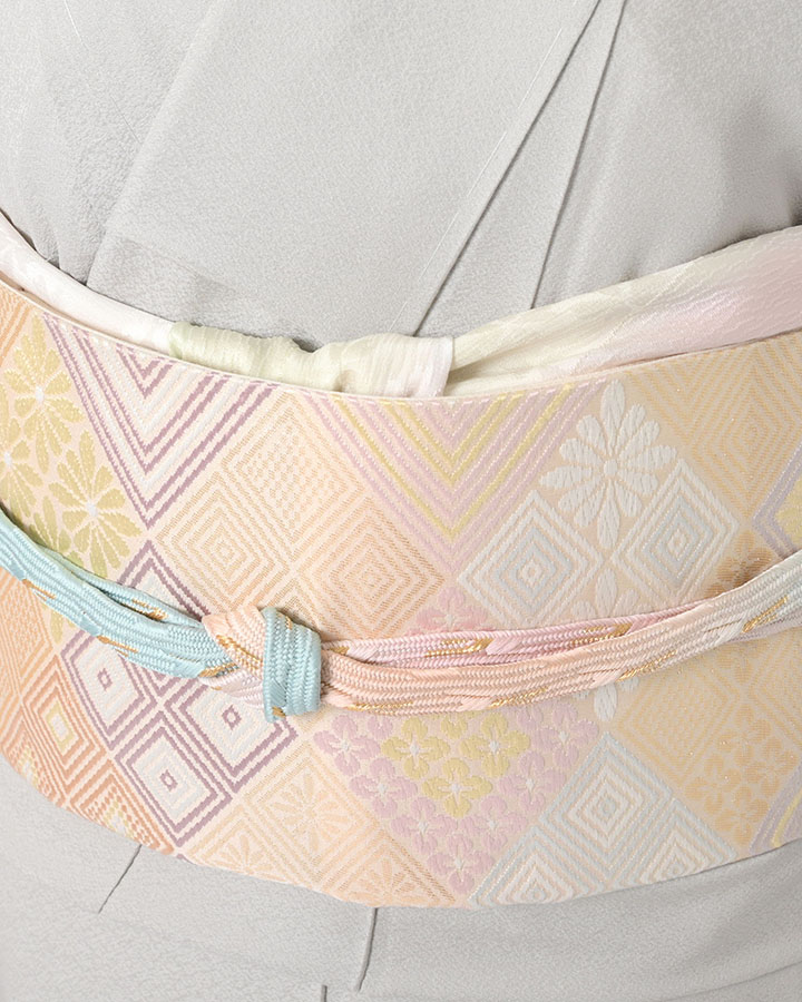 ・訪問着レンタル 木賊に雪輪花 白鼠色 Mサイズ D793｜京都きもの市場 着物宅配レンタル